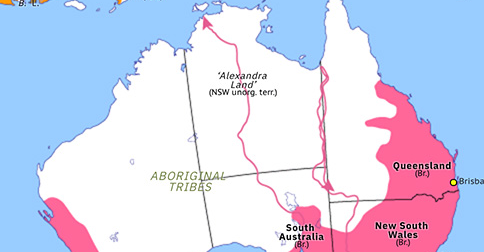 Crossing the Outback | Historical Atlas of Australasia (12 March 1862 ...