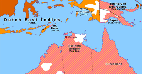 Bombing of Darwin | Historical Atlas of Australasia (19 February 1942 ...