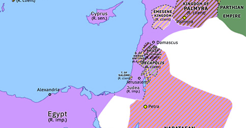 Roman annexation of Judea | Historical Atlas of Eastern Mediterranean ...