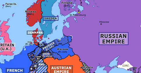 French invasion of Russia | Historical Atlas of Europe (24 June 1812 ...