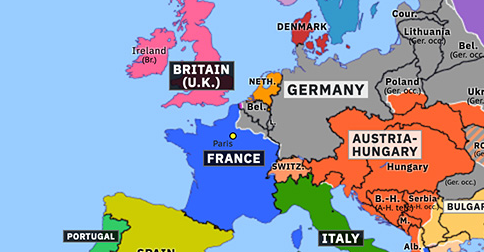 German Spring Offensive | Historical Atlas of Europe (18 July 1918 ...