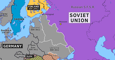 The War Expands | Historical Atlas of Europe (20 January 1942) | Omniatlas