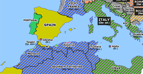 El Alamein and Operation Torch | Historical Atlas of Europe (8 November ...