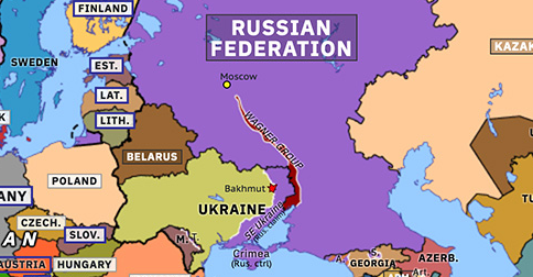 Wagner Group rebellion | Historical Atlas of Europe (24 June 2023 ...