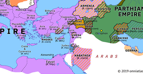 Great Jewish Revolt | Historical Atlas of Europe (October 66 AD ...