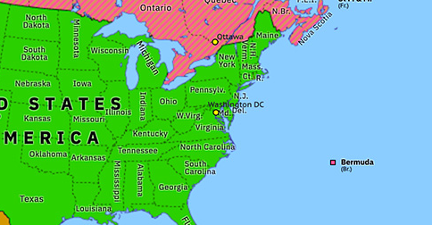 Washington Naval Conference | Historical Atlas of North America (12 ...