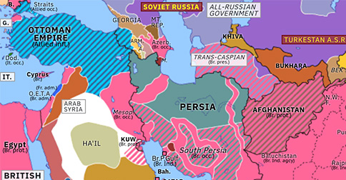 Occupation of Constantinople | Historical Atlas of Southern Asia (18 ...
