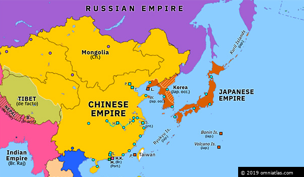 Treaty of Shimonoseki | Historical Atlas of Asia Pacific (17 April 1895 ...