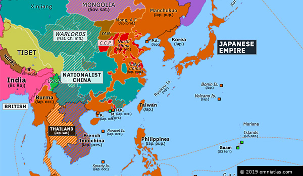 Operation Ichi-Go | Historical Atlas of Asia Pacific (4 December 1944 ...