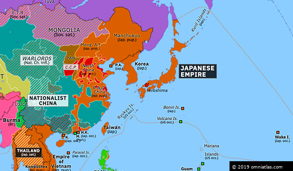 Bombing of Hiroshima | Historical Atlas of Asia Pacific (6 August 1945 ...