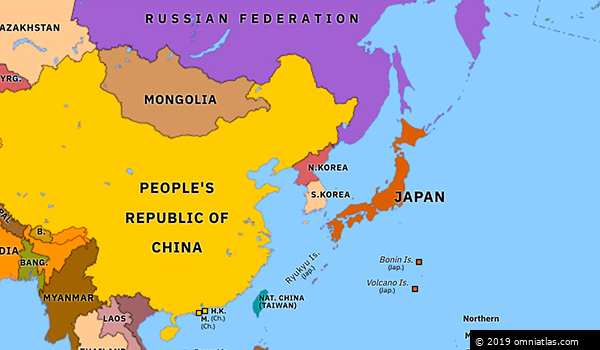 World Map Of Asia Pacific