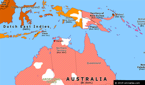 Bombing of Darwin | Historical Atlas of Australasia (19 February 1942 ...