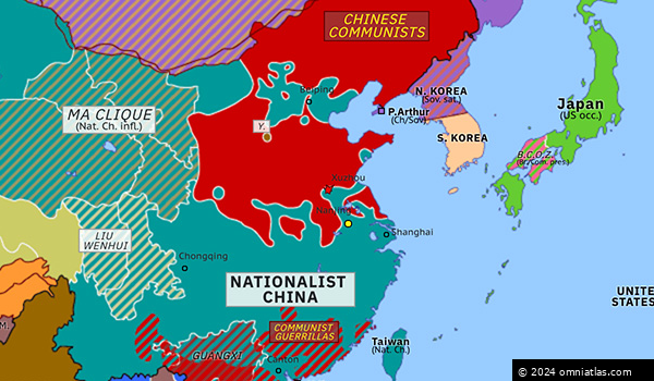 Huaihai Campaign | Historical Atlas of East Asia (6 November 1948 ...