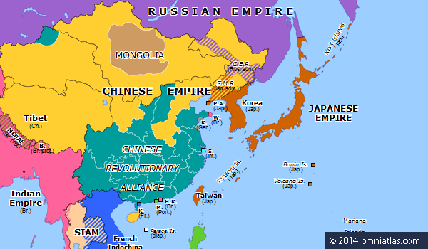 Chinese Revolution | Historical Atlas of Asia Pacific (6 December 1911 ...