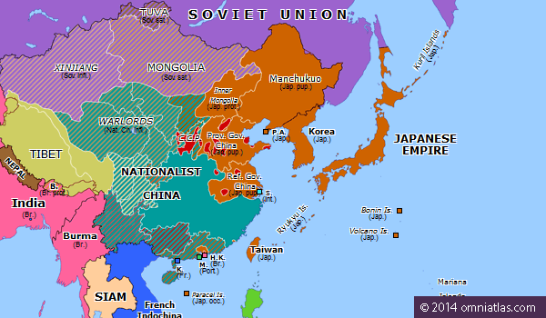 Fall of Wuhan | Historical Atlas of Asia Pacific (27 October 1938 ...