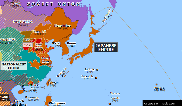 Doolittle Raid | Historical Atlas of Asia Pacific (18 April 1942 ...