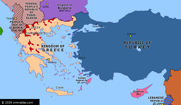 Turkish Straits Crisis | Historical Atlas of Eastern Mediterranean (7 ...