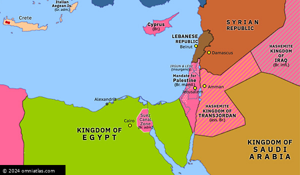 UN Partition Plan for Palestine | Historical Atlas of Eastern ...