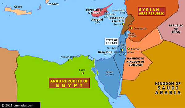 Yom Kippur War: Israeli Counterattack | Historical Atlas of Eastern ...