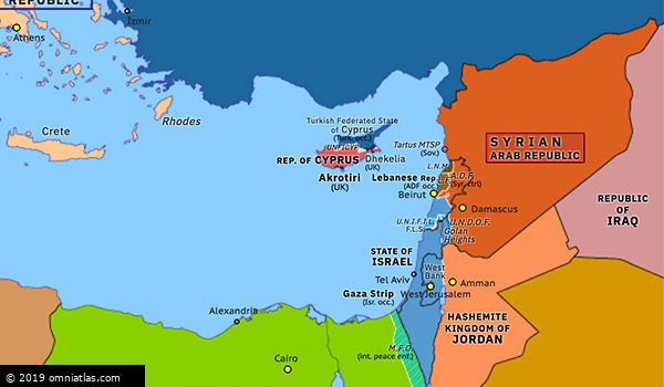 1982 Lebanon War | Historical Atlas of Eastern Mediterranean (18 August ...