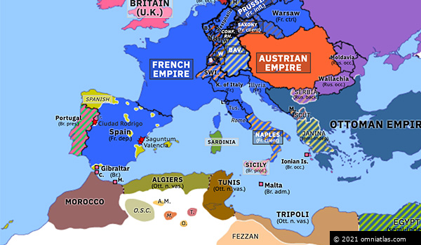 Siege of Ciudad Rodrigo | Historical Atlas of Europe (7 January 1812 ...