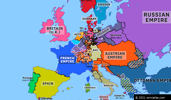 Six Days’ Campaign | Historical Atlas of Europe (10 February 1814 ...