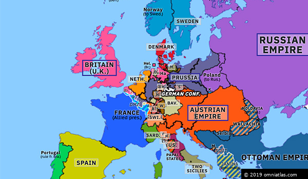 Congress of Aix-la-Chapelle | Historical Atlas of Europe (27 September ...