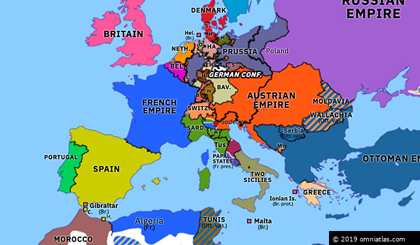 Solferino and its Aftermath | Historical Atlas of Europe (25 August ...