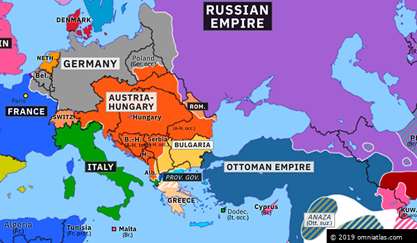 Collapse of the Eastern Front | Historical Atlas of Europe (12 January ...