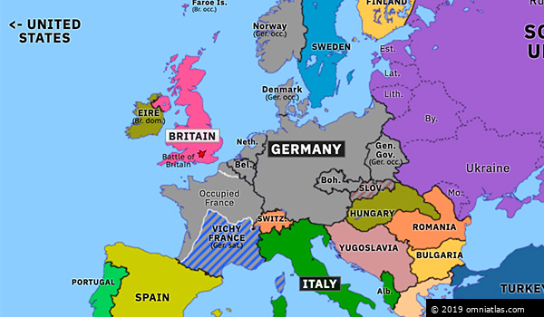 Battle of Britain | Historical Atlas of Europe (7 September 1940 ...
