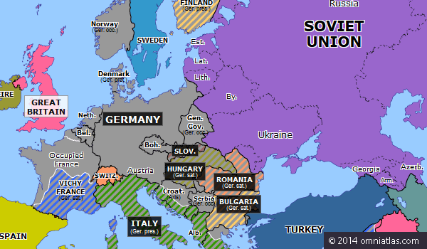 Map Of The Month War In Europe 1939 1941 Armchair General