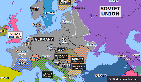 Operation Barbarossa | Historical Atlas of Europe (31 August 1941 ...