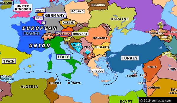 Kosovo War | Historical Atlas of Europe (12 June 1999) | Omniatlas