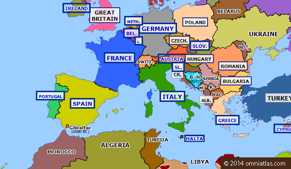 Eurozone Crisis | Historical Atlas of Europe (19 March 2011) | Omniatlas