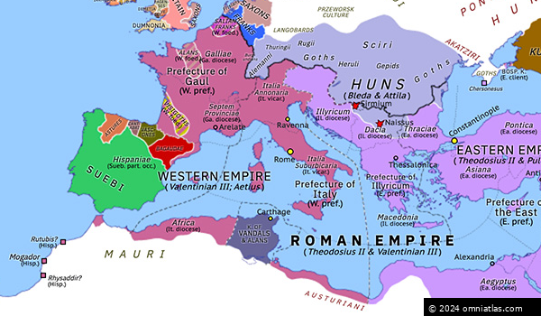 Carthage Europe Location The Spread Of Early Christianity From AD250