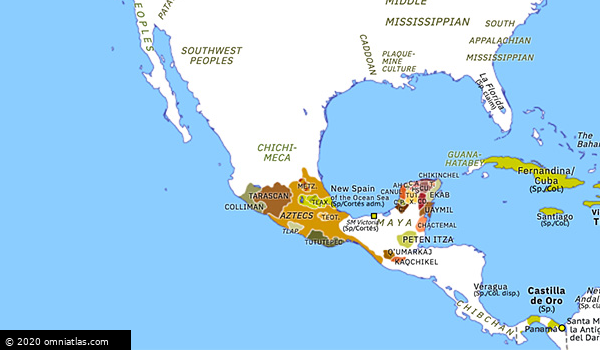 Fall of Tenochtitlan | Historical Atlas of North America (13 August ...