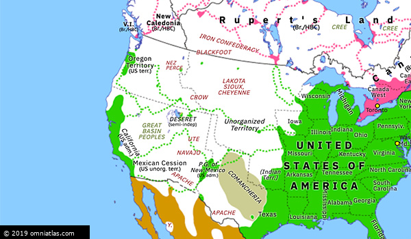 California Gold Rush | Historical Atlas of North America (11 February ...