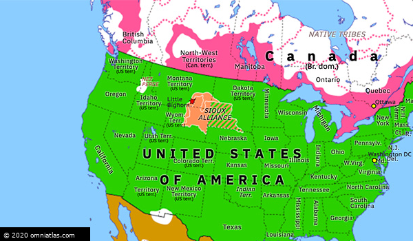 Map Of Where The Sioux Located