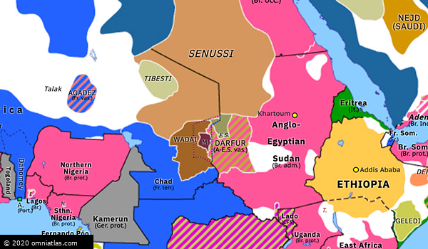 Somaliland Campaign | Historical Atlas of Northern Africa (25 October ...