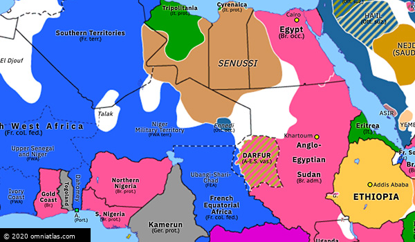 French invasion of the Tibesti | Historical Atlas of Northern Africa ...