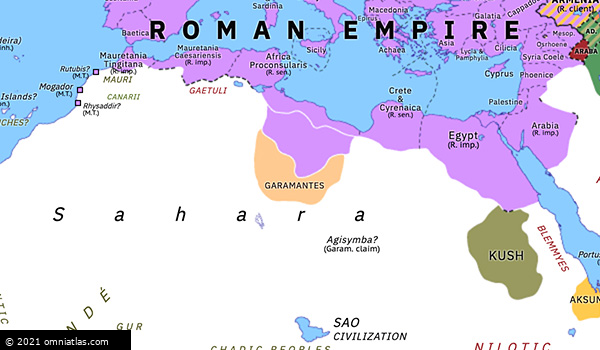 Severus’ African War | Historical Atlas of Northern Africa (December ...