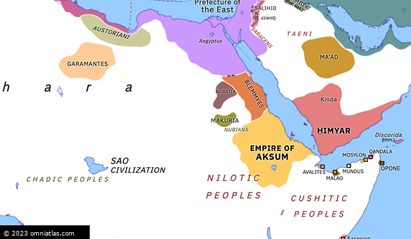 Emergence of Makuria | Historical Atlas of Northern Africa (circa 400 ...