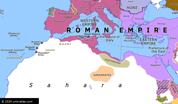 Siege of Hippo Regius | Historical Atlas of Northern Africa (28 August ...