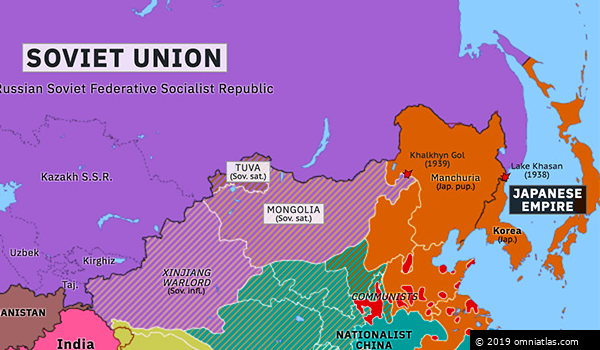 Soviet-Japanese Border Wars | Historical Atlas of Northern Eurasia (22 ...