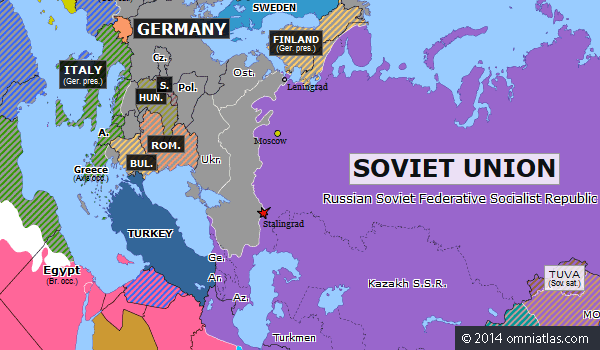 Case Blue | Historical Atlas of Northern Eurasia (22 October 1942 ...