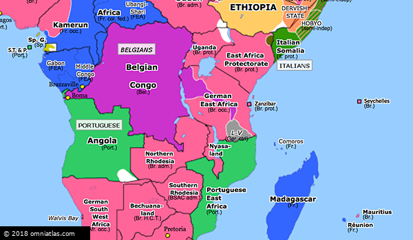 Conquest of German East Africa | Historical Atlas of Sub-Saharan Africa ...