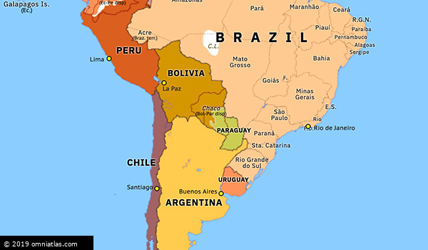 Gran Chaco South America Map Hosts And Vectors Of Trypanosoma Cruzi