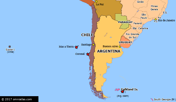 South America in the Great War | Historical Atlas of South America (19 ...