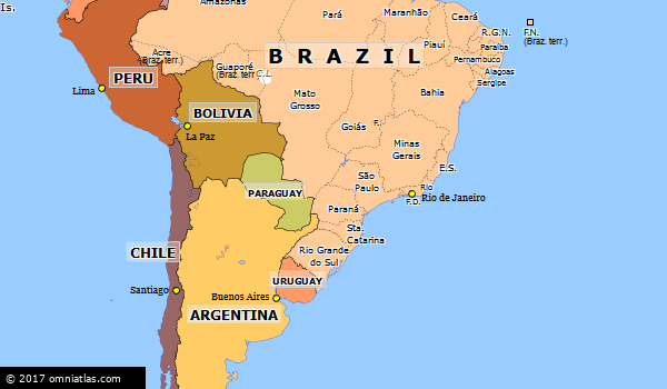 Rio Pact | Historical Atlas of South America (12 March 1948) | Omniatlas