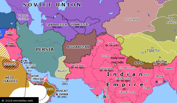 Soviet Reorganization of Central Asia | Historical Atlas of Southern ...